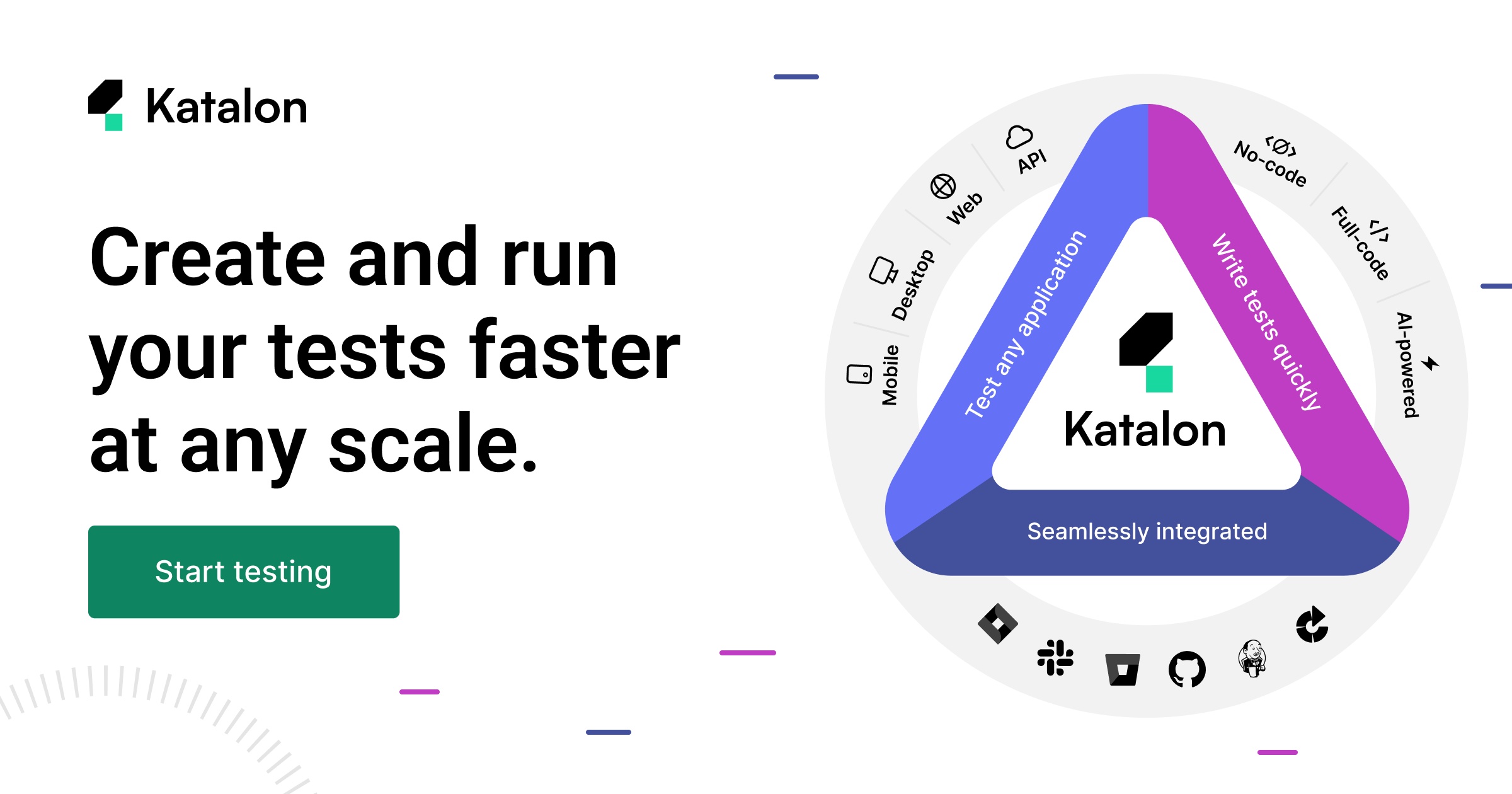 Katalon AI-augmented Test Automation Platform